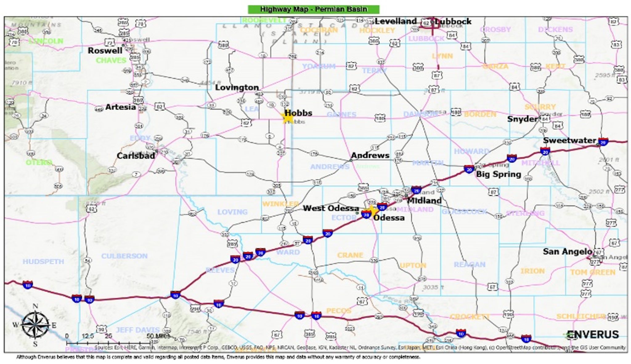 Midland Map - Enverus Store